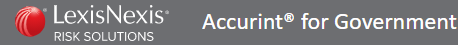 LexisNexis® | Accurint® for Government - About Reports