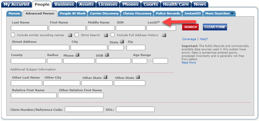 What is LexisNexis LexID®?